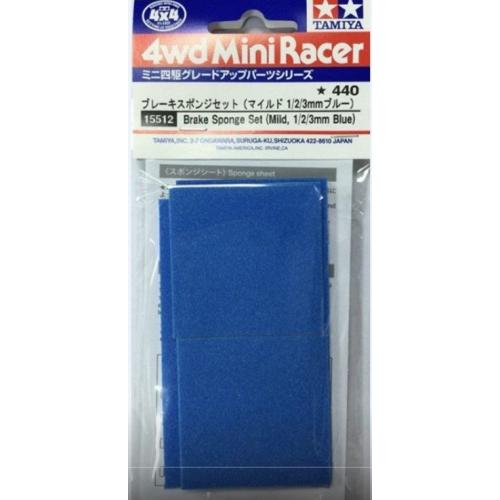 Tamiya - Brake Sponge Set Mild 1/2/3mm Blue Mini 4WD - 15512 - RCNZ
