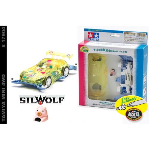 Tamiya - Mini 4WD Pig Racer Silwolf Yellow - Easy Assembly - RCNZ