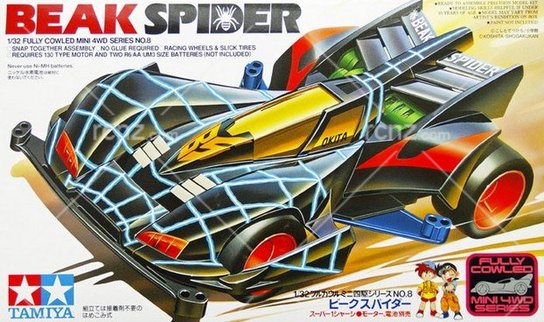 Tamiya - 1/32 Mini 4WD Jr Beak Spider (Super X Chassis) - RCNZ