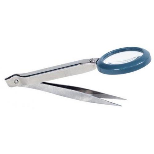 Excel - 4 1/2" Magnifier with Tweezers - RCNZ
